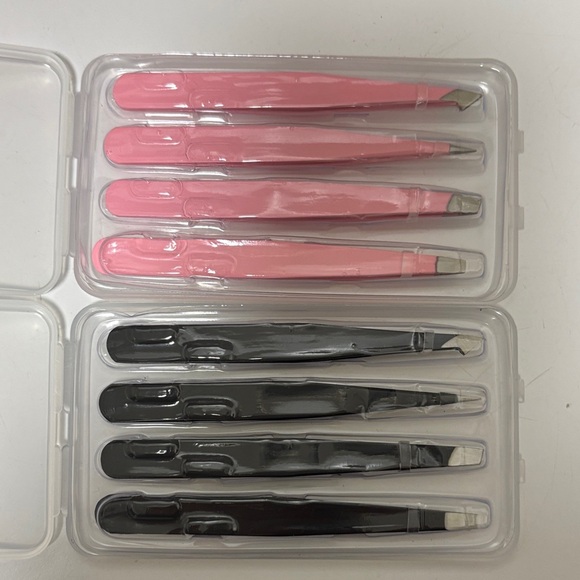 Sephora | Makeup | New 8piece Tweezer Set 4 Pink 4 Black W Reusable ...